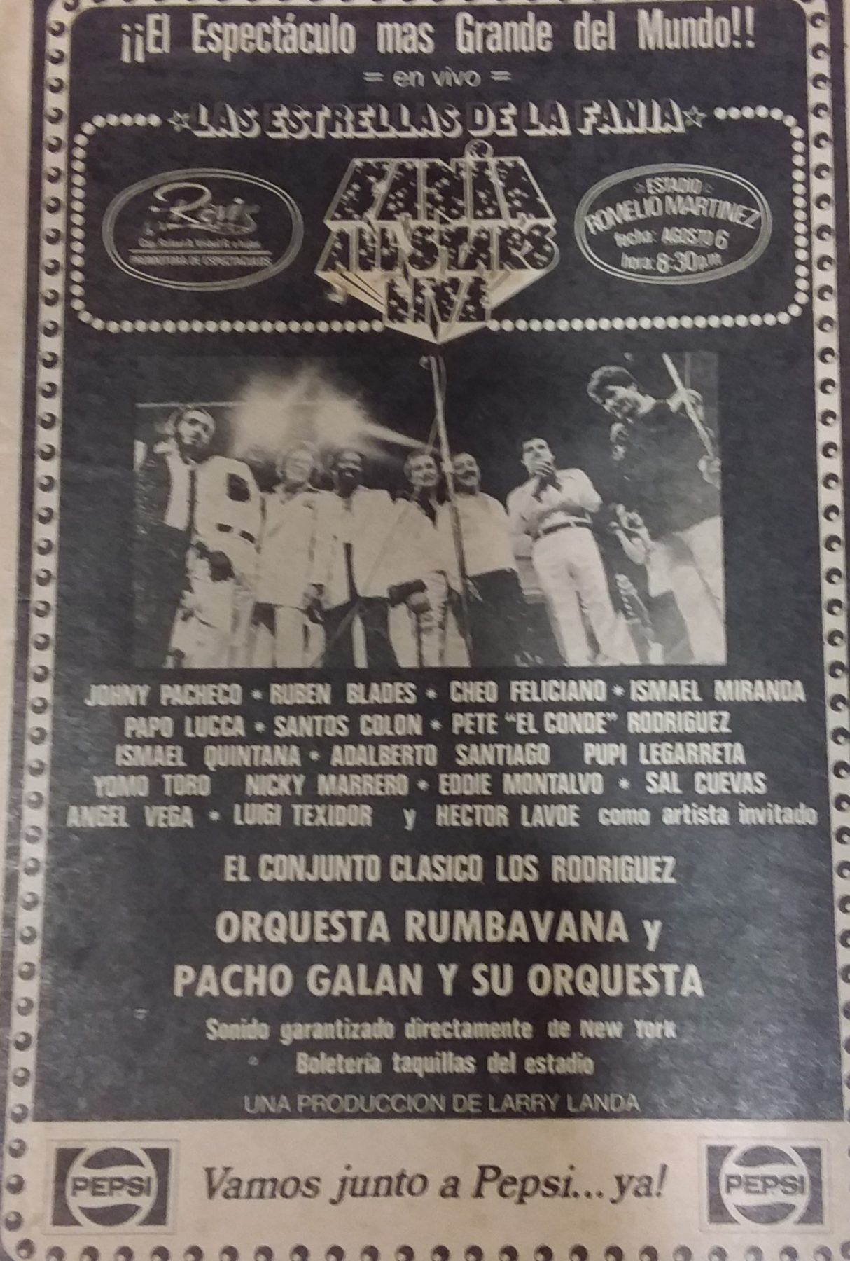 La Fania All Stars: 40 años de un concierto inolvidable para ...